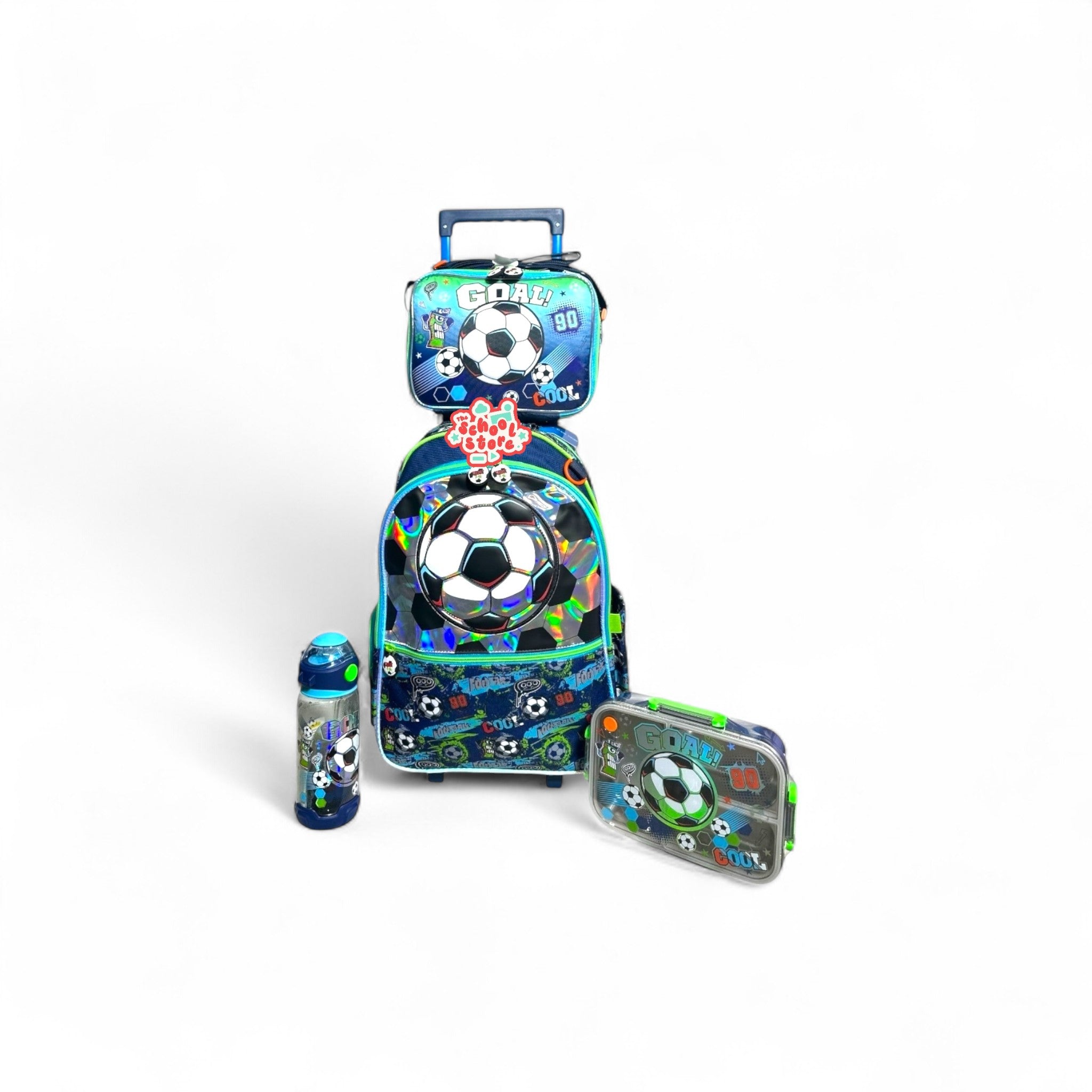 Football 4 piece Trolley Bag bundle By Vest For Grade 1 Till 4 Boys ...