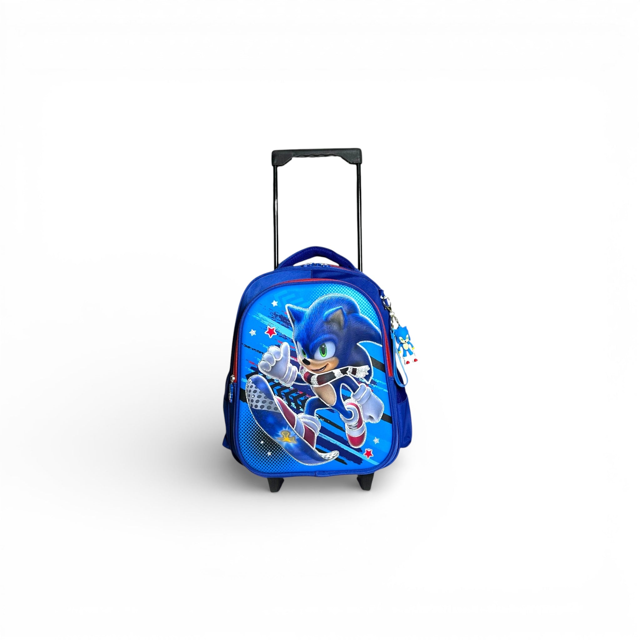 14 Inch 3D Sonic Trolley Bag For Nursery Till KG Boys ( With Keychain ...