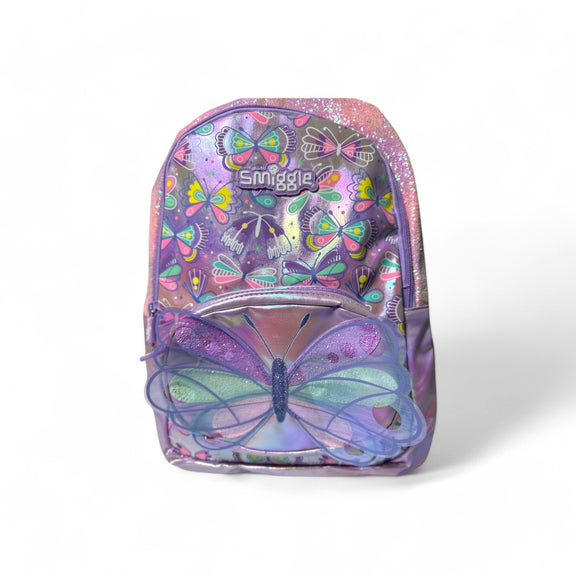 18 Inch Smiggle Butterfly School Bag For Grade 1 Till Grade 5 Girls ...