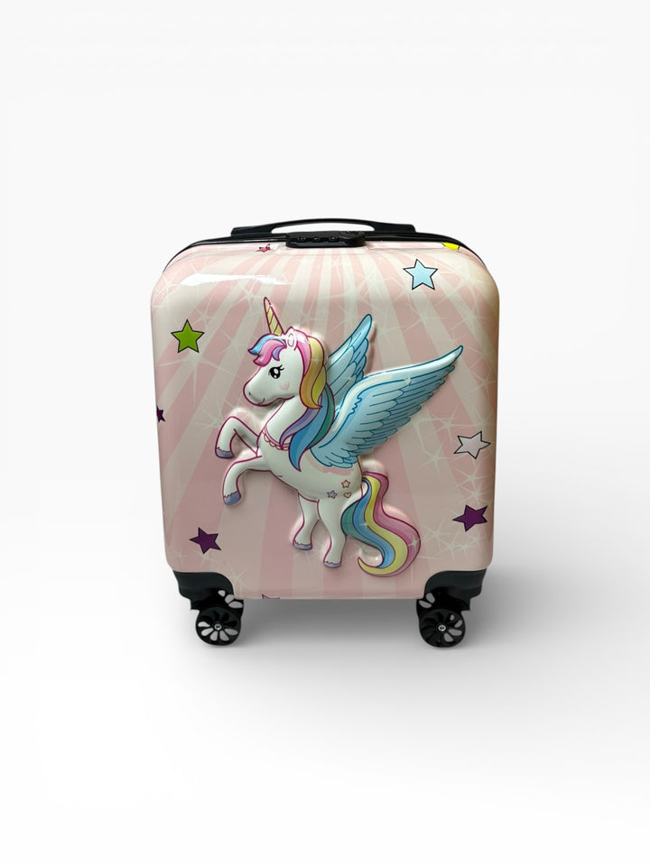 17 Inch 3D Square Unicorn Luggage – The School Store